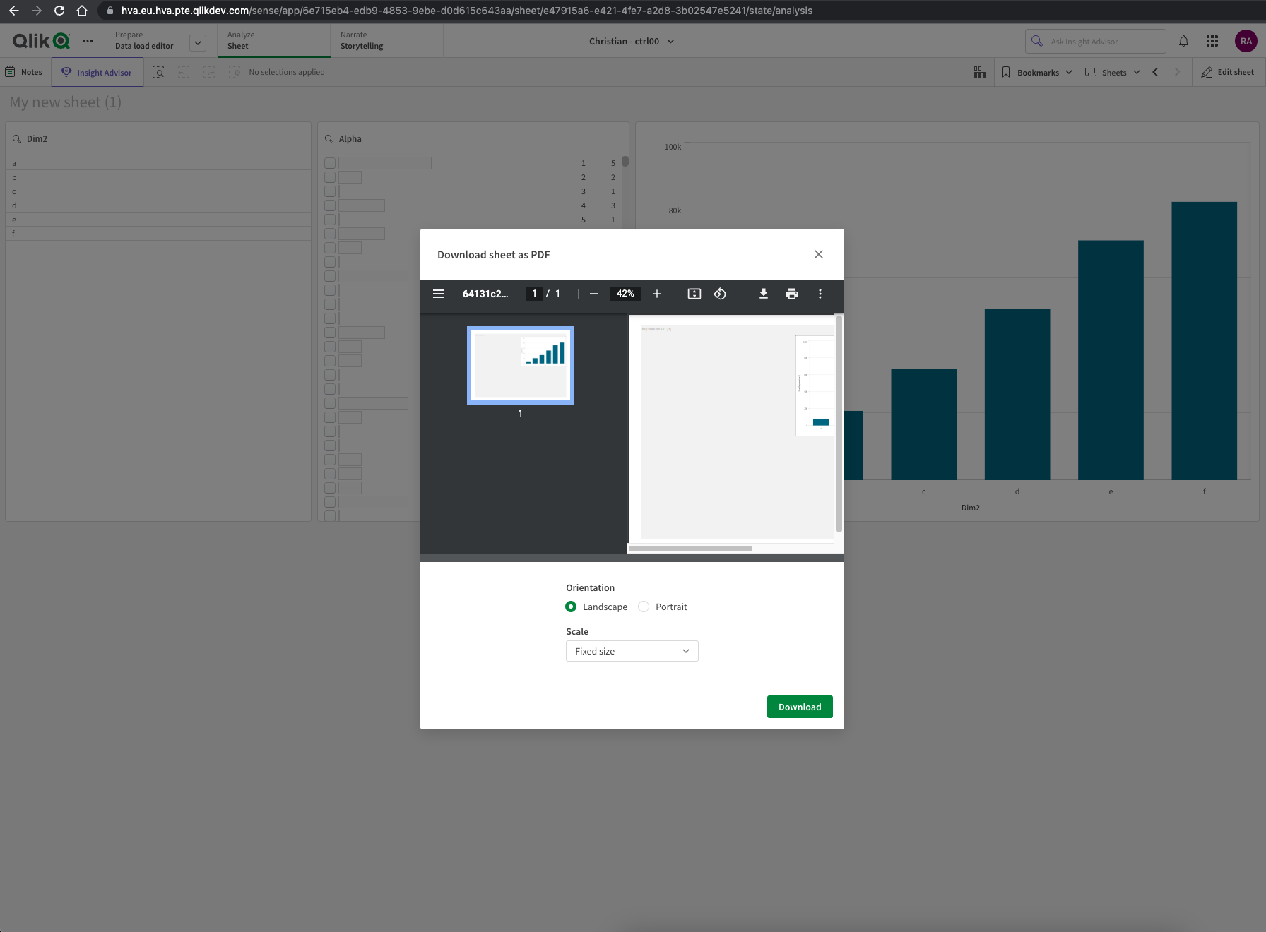 Download sheet as PDF does not show the filterpane · Issue #148 · qlik-oss/sn-list-objects · GitHub