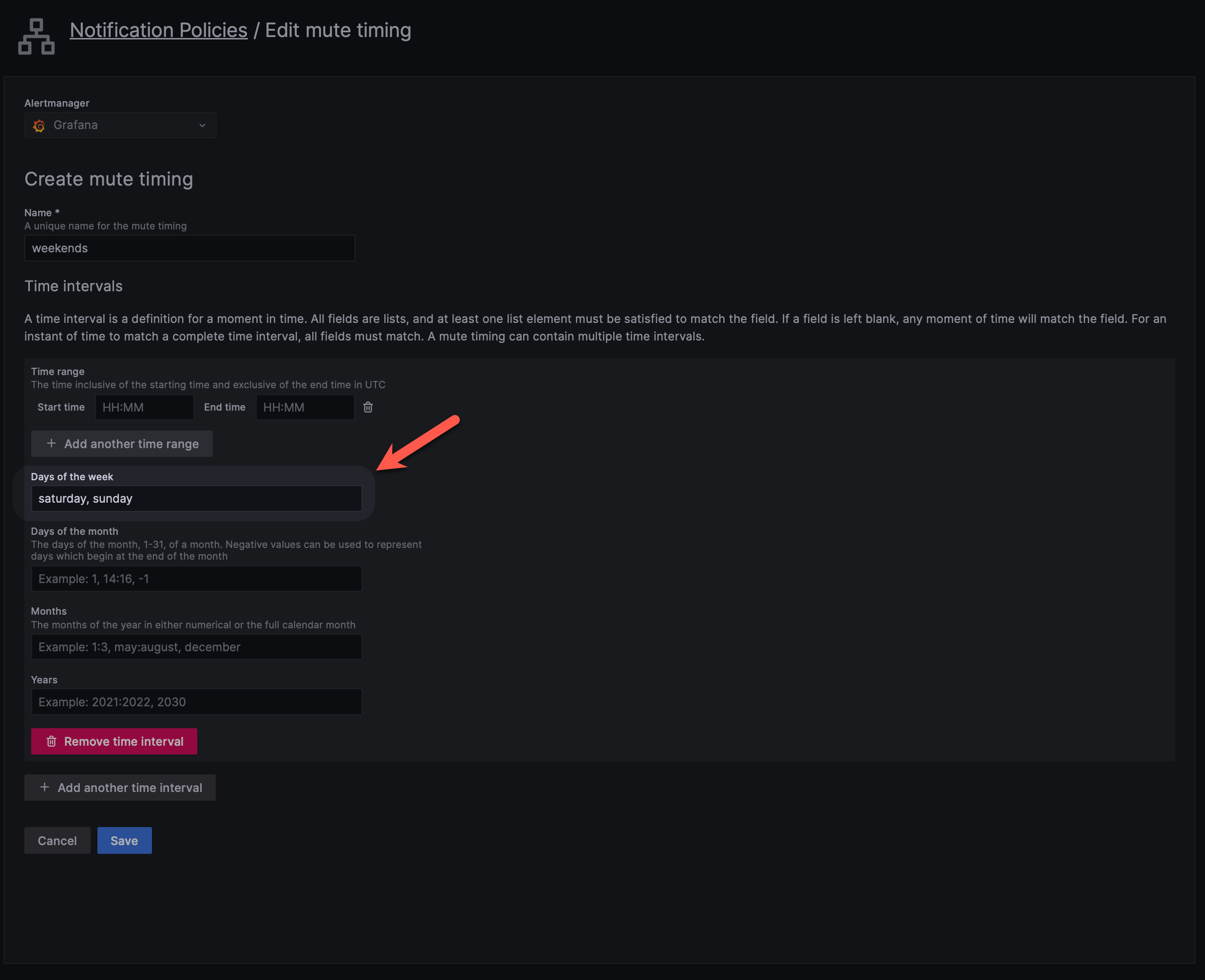 Update Wording on Mute Timings · Issue #64995 · grafana/grafana · GitHub