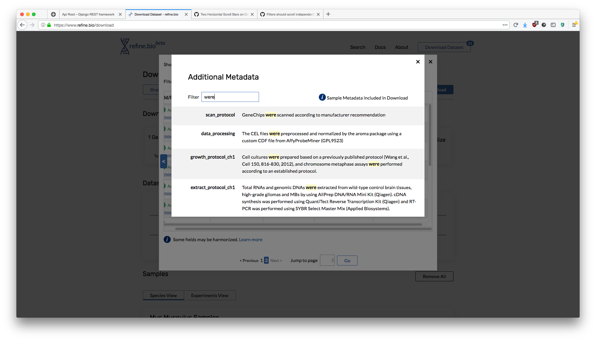 Modals On Modals · Issue #444 · AlexsLemonade/refinebio-frontend · GitHub