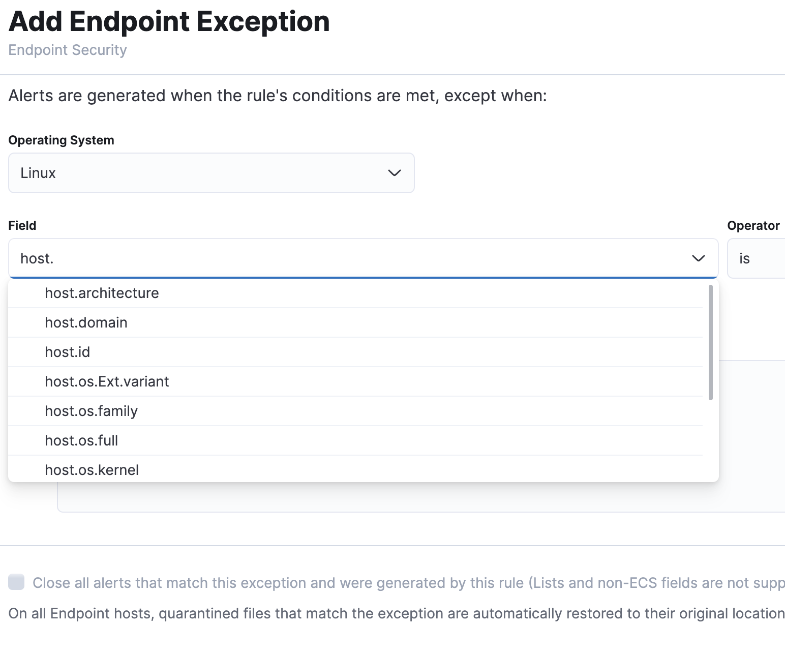 [Security Solution] Endpoint Exception does not allow to use hostname · Issue #148779 · elastic ...