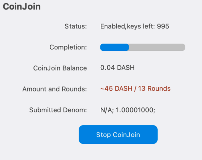 Dashcore HD wallet v19, mixing stopped. · Issue #5350 · dashpay/dash · GitHub