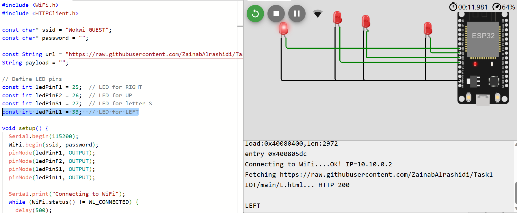 GitHub - ZainabAlrashidi/Task1-IOT: Task