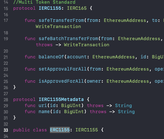 ERC1155 methods are not public · Issue #461 · web3swift-team/web3swift · GitHub