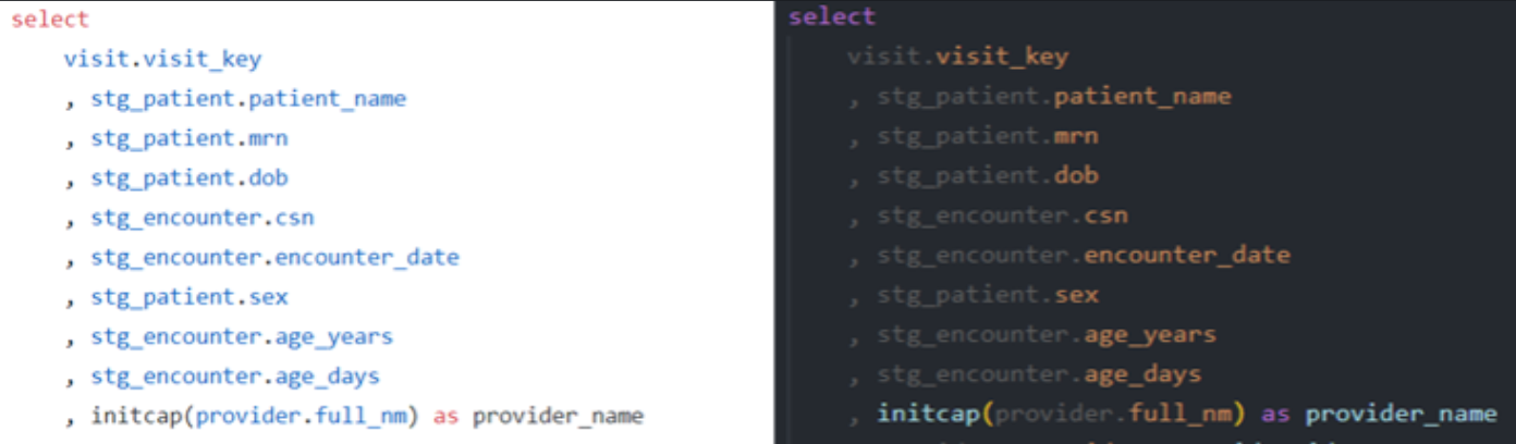 Color column and table names separately · Issue #10831 · dbeaver ...