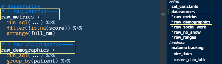 Shortcuts for outlines? · Issue #10405 · rstudio/rstudio · GitHub