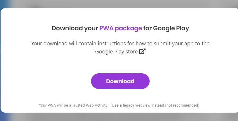 Error Generating Android Package Invalid Pwa Settings Starturl Is Required · Issue 673 · Pwa