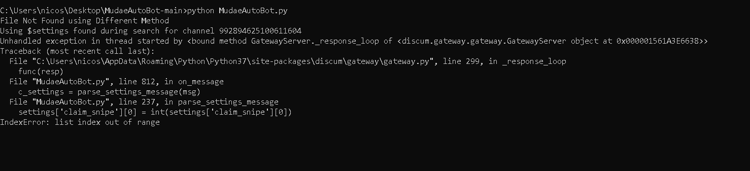 Please Help Me · Issue #249 · vivinano/MudaeAutoBot · GitHub