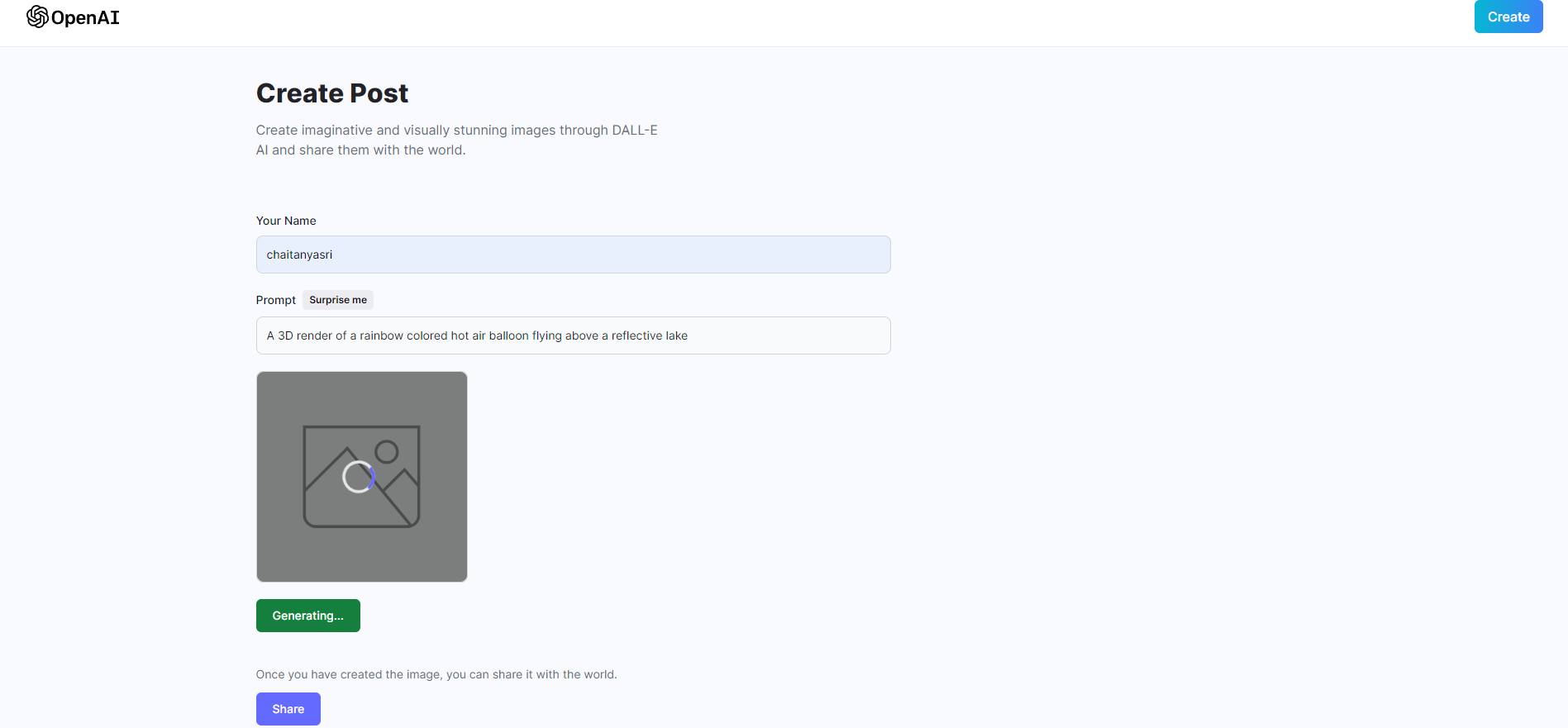 GitHub - Chaitanyasri-27/dalle-clone
