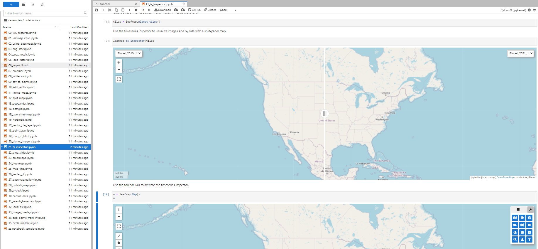 21_ts_inspector not rendering sat image in split map mode · Issue #145 · opengeos/leafmap · GitHub