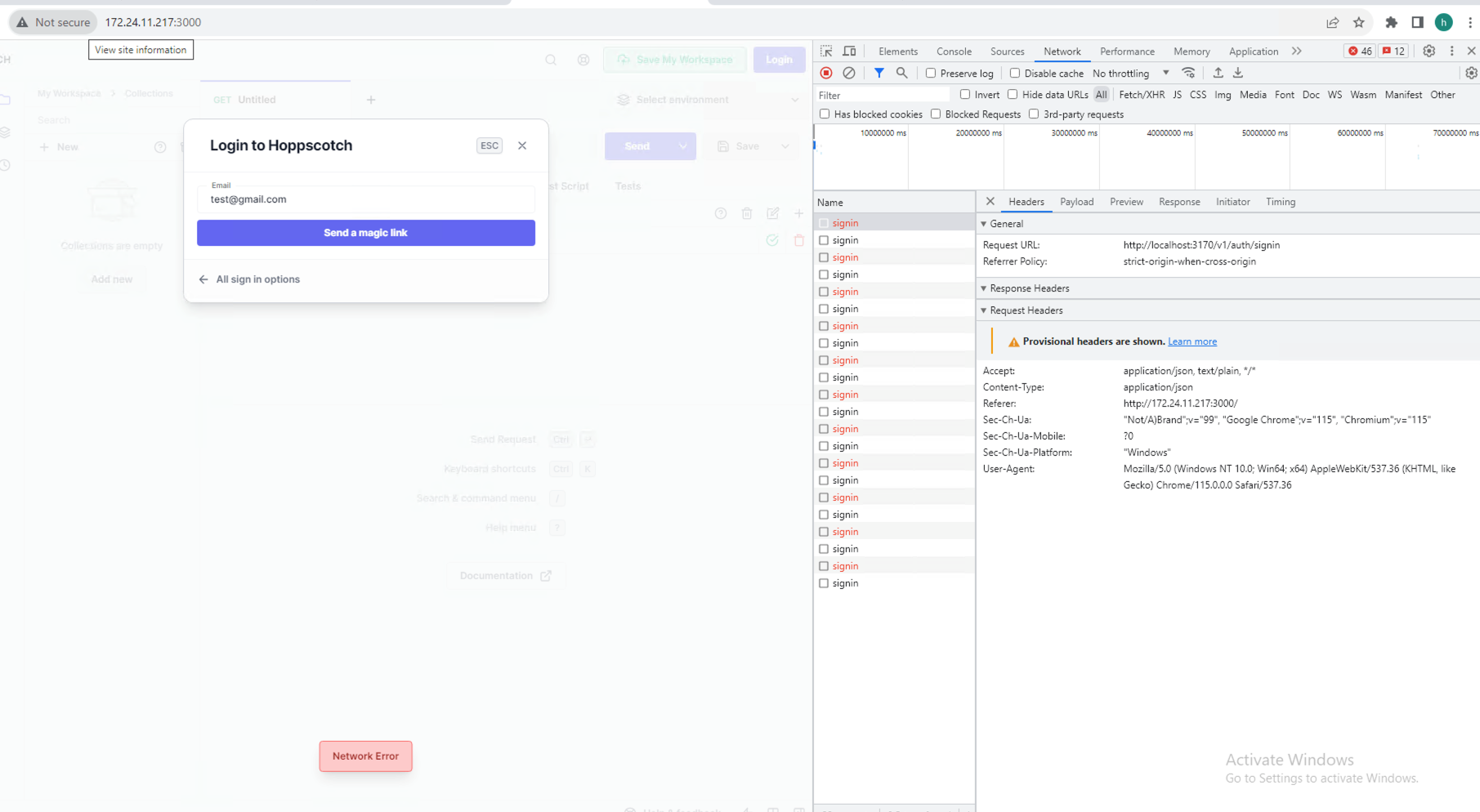 [bug]: localhost:3170 auth is not working · Issue #3212 · hoppscotch/hoppscotch · GitHub