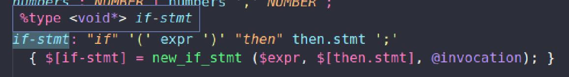Bison syntax not fully supported · Issue #18 · babyraging/yash · GitHub