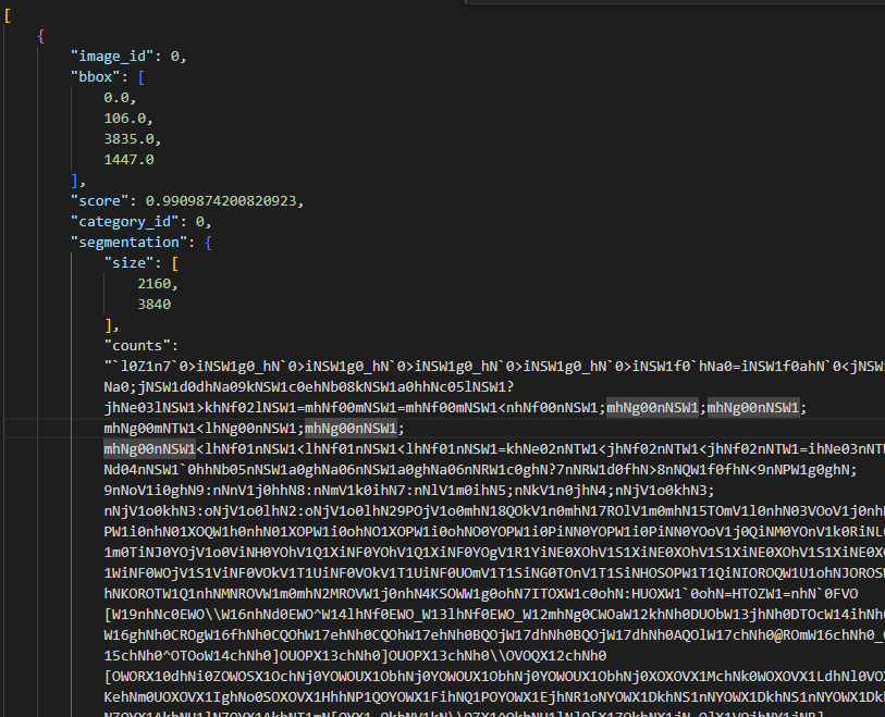 Image inference results into json, but generate strange code in "counts" · Issue #10771 · open ...