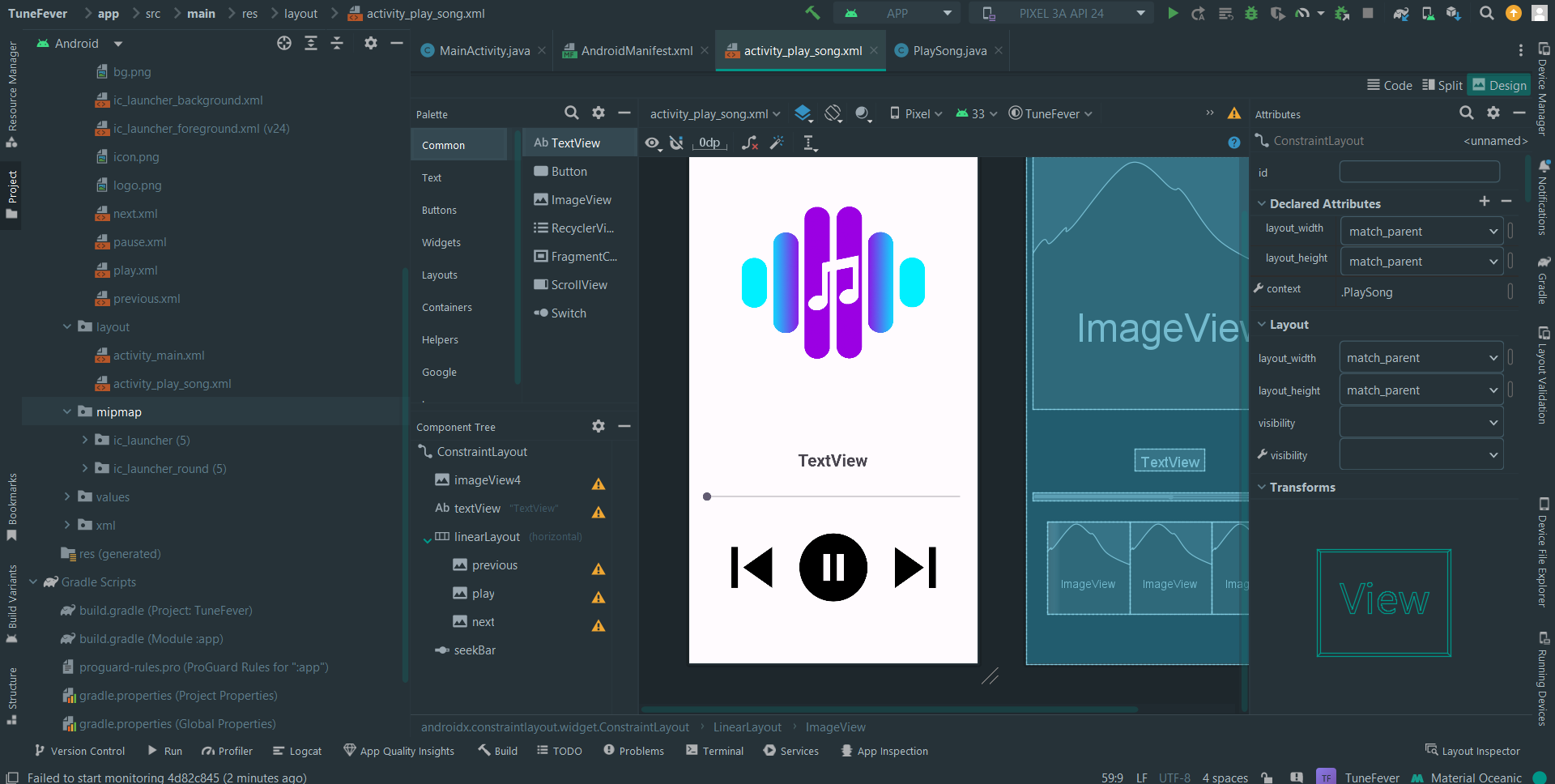 GitHub - Abdullahkhanspn/TuneFever: This is a Music Player Android App made using Java , Android ...
