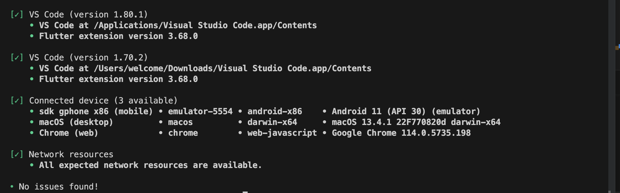 Blank Screen Is Displayed After Launching Debug App Of Flutter With Settings Of Appium · Issue