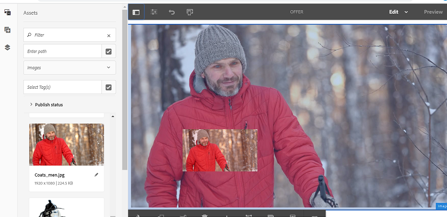 Dropping Image Directly Onto Image Component On The Canvas Results In