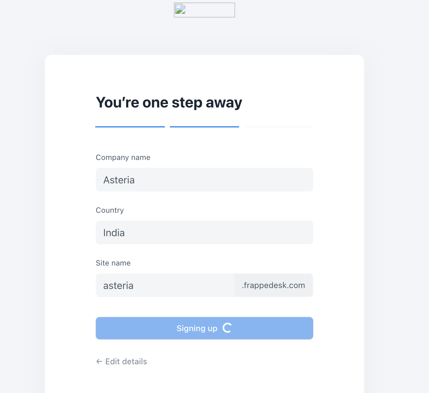 Fix signup flow · Issue #1181 · frappe/helpdesk · GitHub