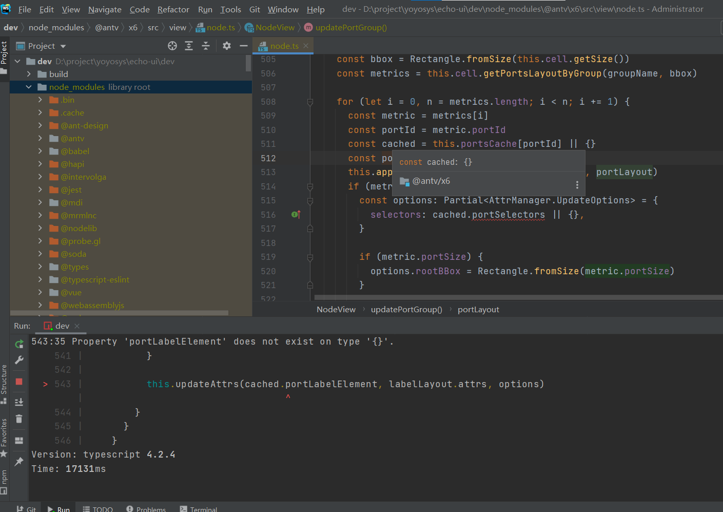 node_modules中无法推断类型 · Issue #1017 · antvis/X6 · GitHub
