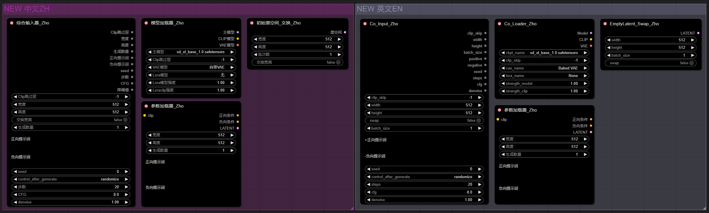 GitHub - ZHO-ZHO-ZHO/ComfyUI-Selector-CoInput-Multilingual: ComfyUI 选择器 + 综合输入模块组 双语版