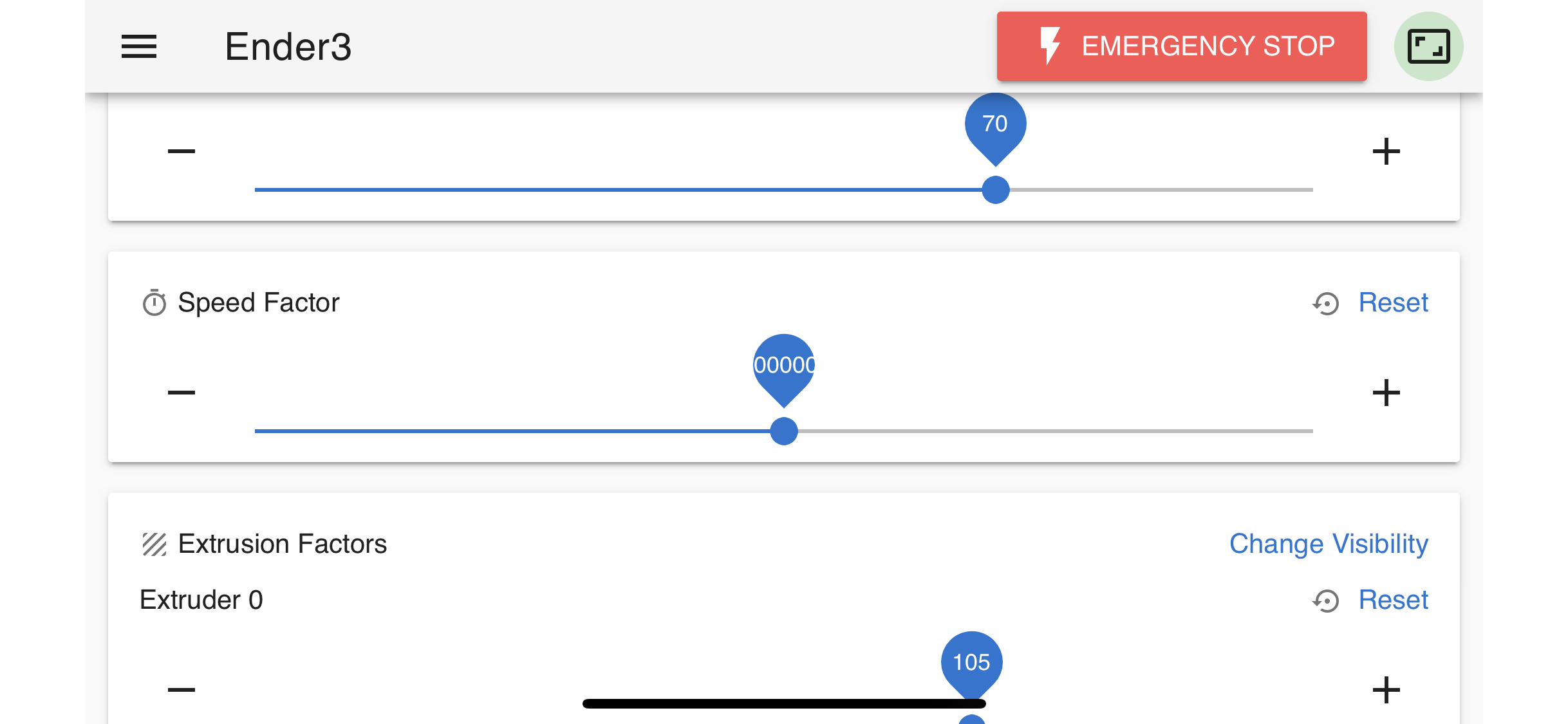 RC7 - Tool, extruder and speed all stay increased · Issue #152 · Duet3D/DuetWebControl · GitHub