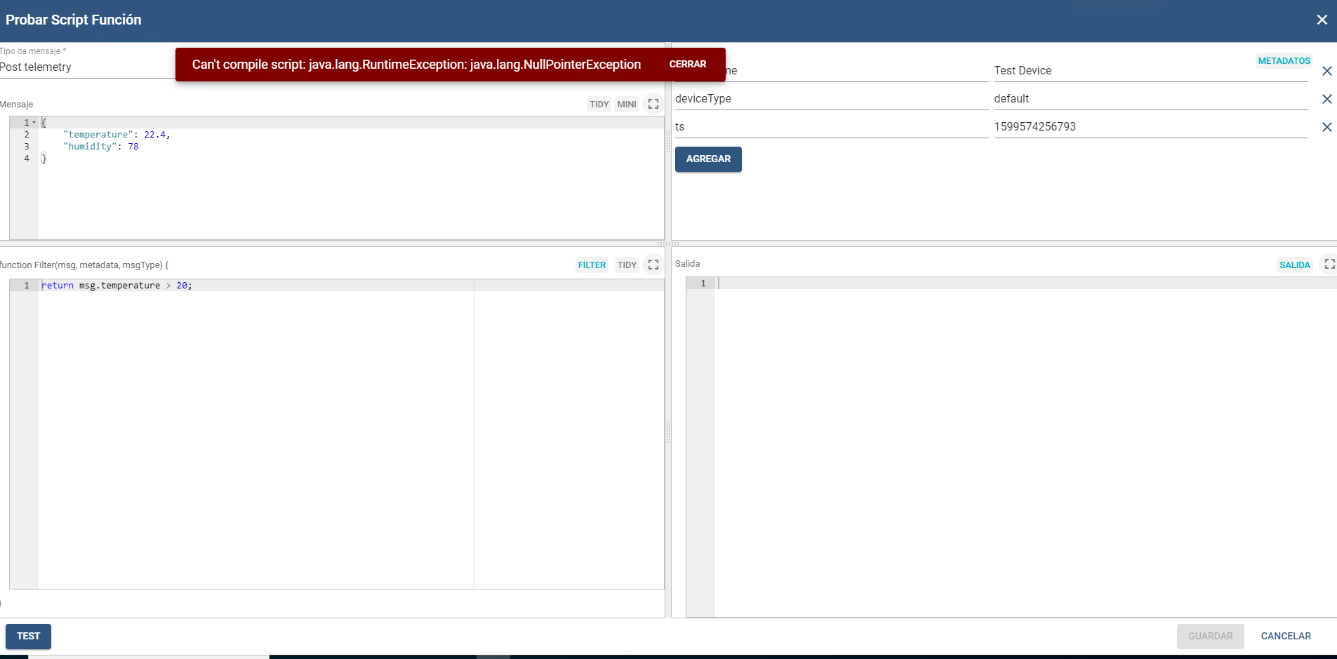 [Bug] Rule Chain Script - Can't compile script: java.lang.RuntimeException: java.lang ...