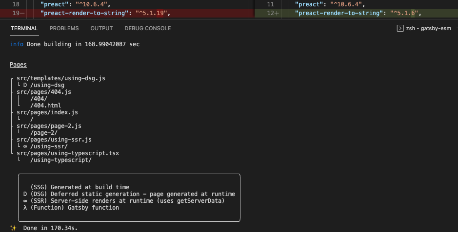 gatsby-plugin-preact broken with Gatsby 4.1.0 · Issue #34263 · gatsbyjs/gatsby · GitHub