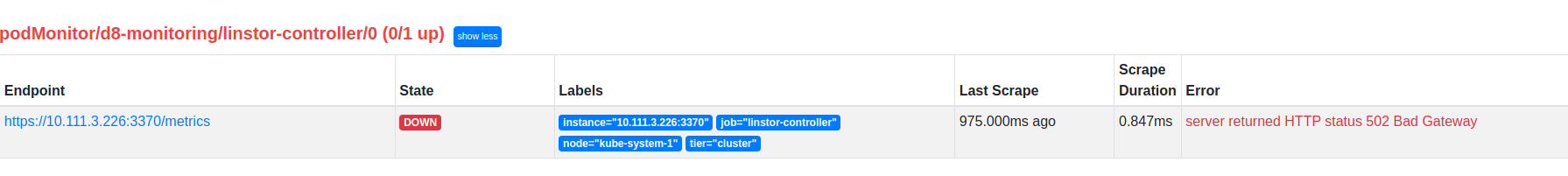 [linstor] Only one of controllers serves metrics in HA mode · Issue #2614 · deckhouse/deckhouse ...