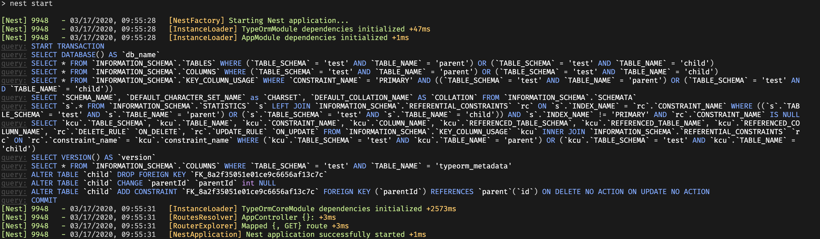 FK drops and adds at each app start · Issue #5702 · typeorm/typeorm ... FK drops and adds at each app start · Issue #5702 · typeorm/typeorm ...