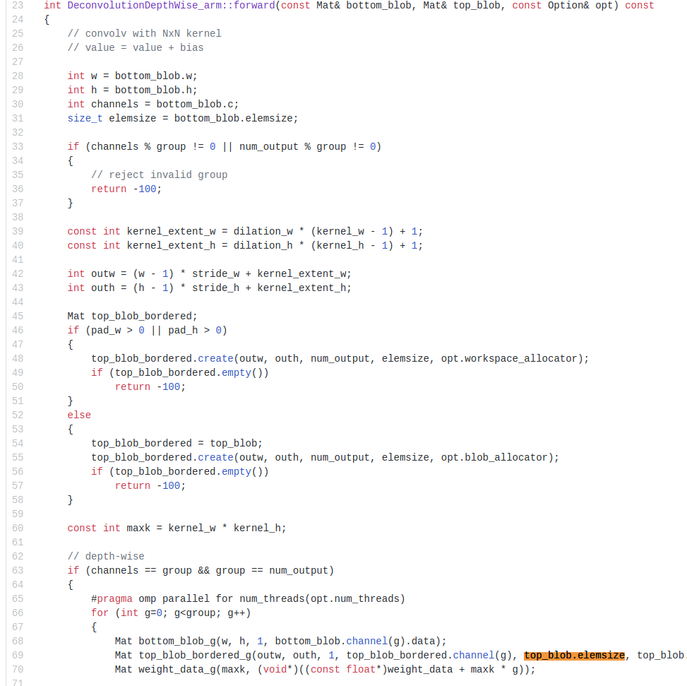 bug: default elemsize of elemsize is 0 in DeconvolutionDepthWise_arm · Issue #539 · Tencent/ncnn ...