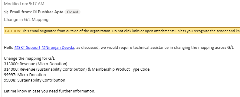 Change in G/L Mapping · Issue #951 · 3ktech/General · GitHub