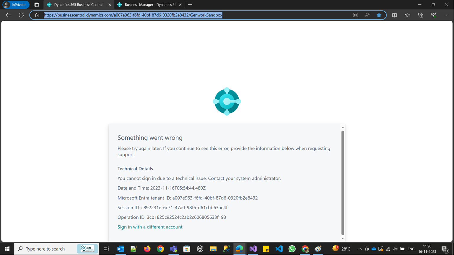 Not able to access GenworkSandbox Env · Issue #1018 · 3ktech/General · GitHub
