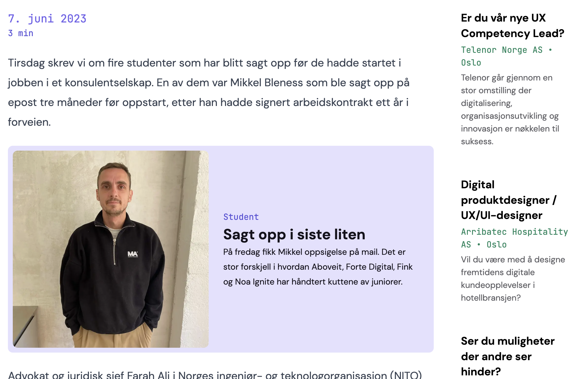Det legger seg gamle stillingsannonser i sakene: · Issue #69 · UX-Norge/ux-norge · GitHub