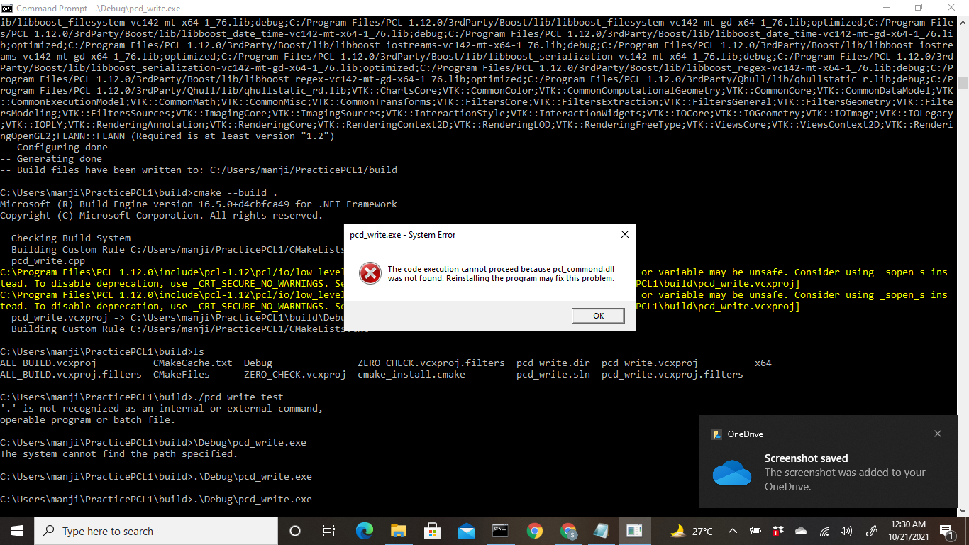 [compile error] make command doesn't work · Issue #4991 · PointCloudLibrary/pcl · GitHub