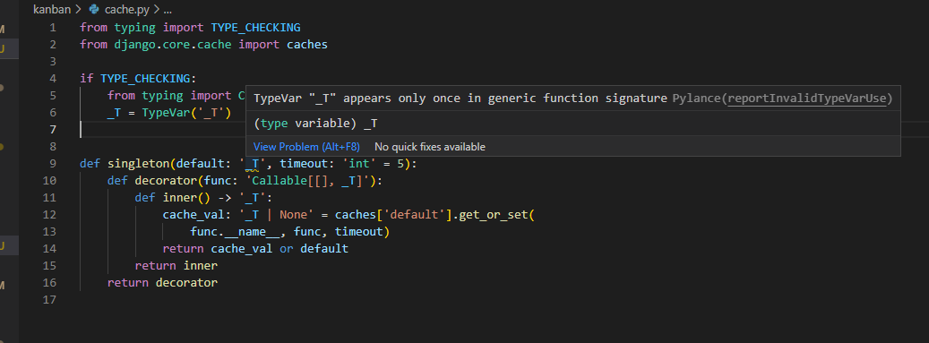 TypeVar may appear only once in signature if used in the body · Issue ...