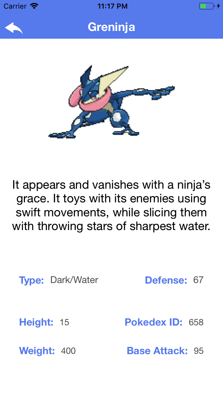 Github Yang968pokedex Swift Pokedex Using Swift 4 And Cocoapods Pokemon Data Are Provided 8006