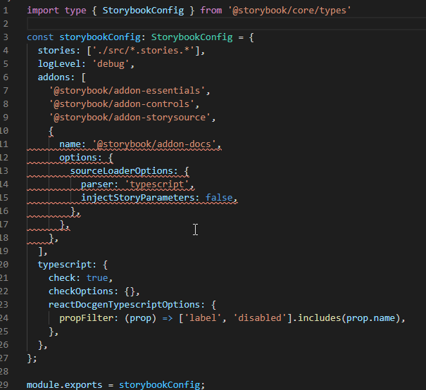 addons type is wrong in StorybookConfig · Issue #12612 · storybookjs/storybook · GitHub