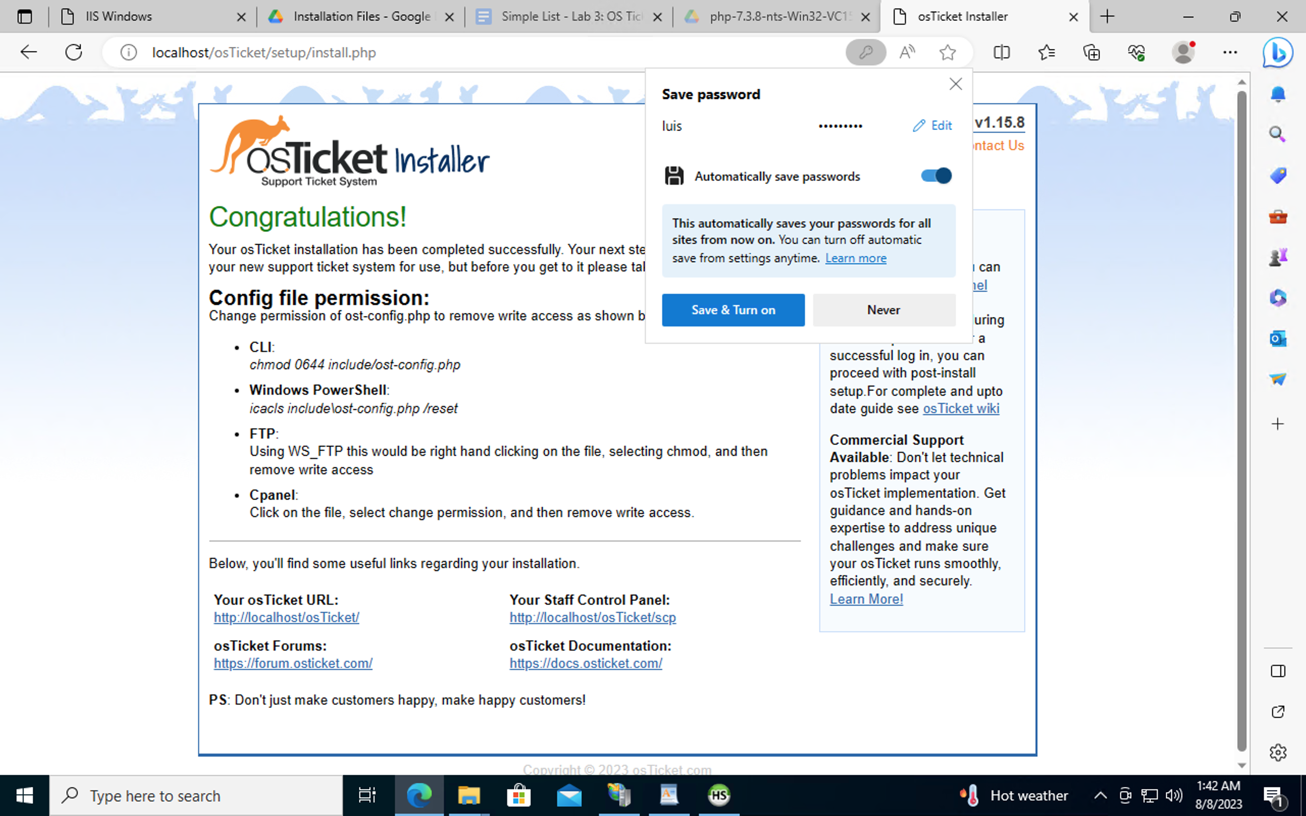 GitHub - LuismTejada/osticket-prereqs