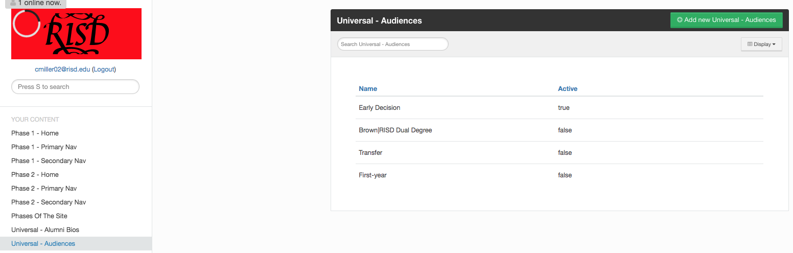 Removing Universal - Audiences content type and its dependencies · Issue #4 · risd/risd ...