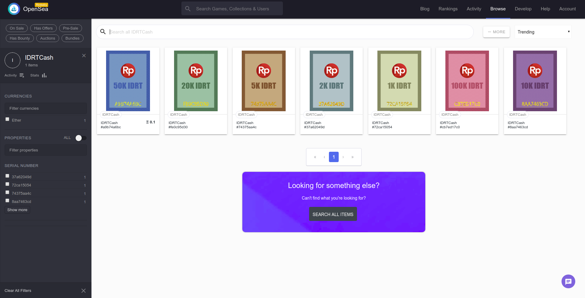 GitHub - fengkiej/IDRTCash: IDRTCash - ERC721-based Rupiah Token Cryptocollectibles