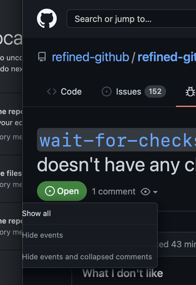 `conversation-activity-filter` is clipped on small viewports · Issue #5450 · refined-github ...