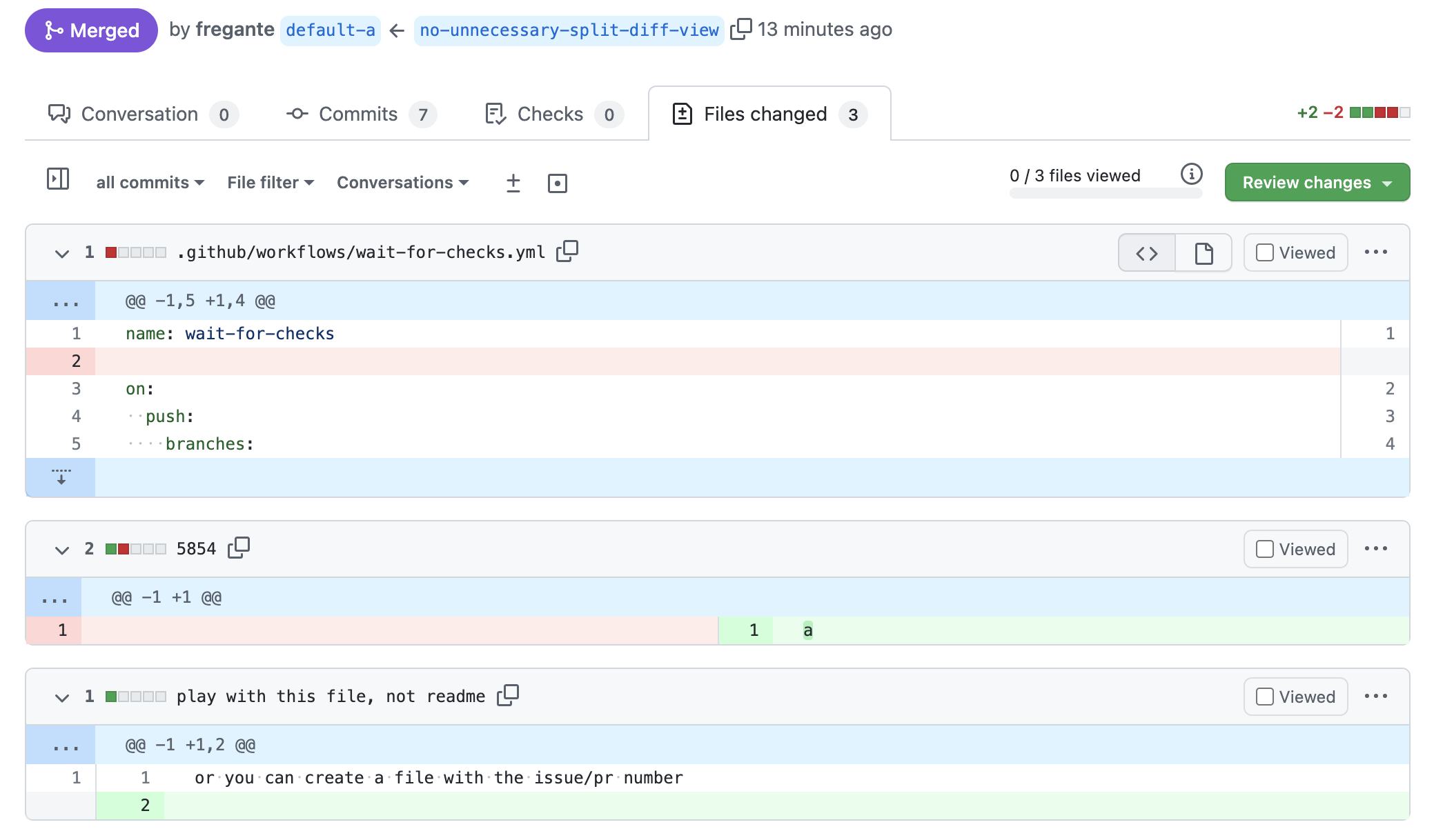Make `no-unnecessary-split-diff-view` lighter and immediate by fregante · Pull Request #6023 ...