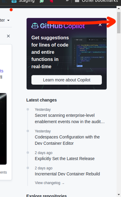 Add Scrollbar To The Left Side Section Homepage · Issue 6099 · Refined Githubrefined Github 8182