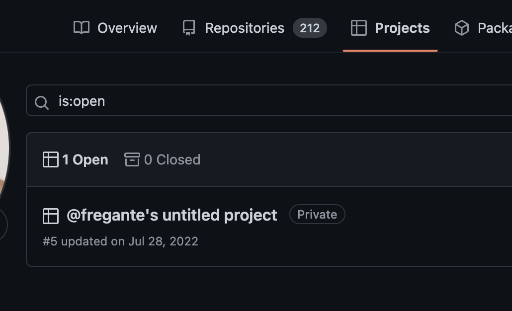 `profile Gists Link` Appears In Projects Navigation On Profile · Issue 6231 · Refined Github