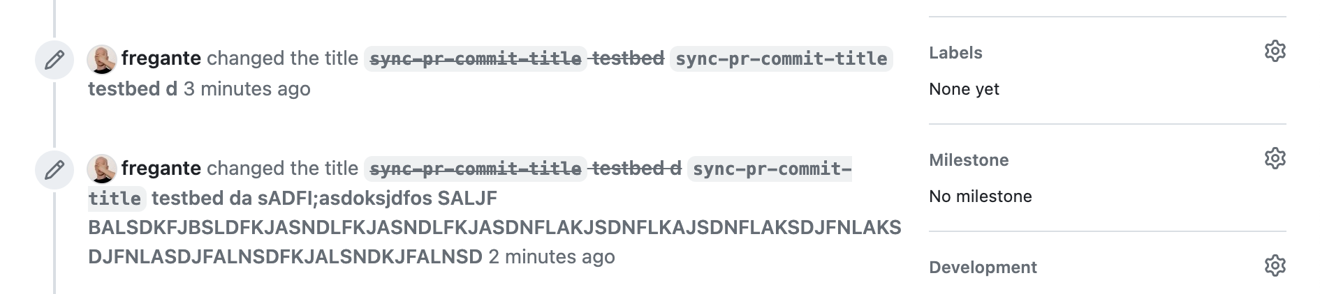 `readable-title-change-events` causes overflow with unwrappable PR titles · Issue #6548 ...