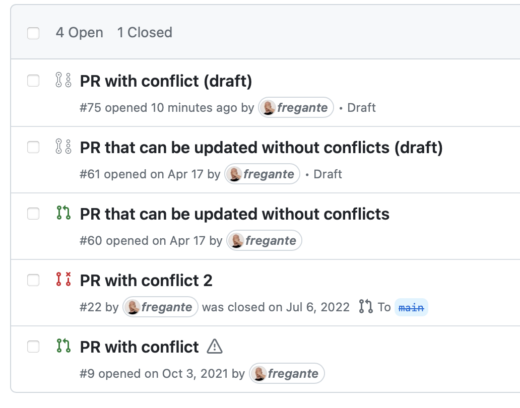 `conflict-marker`: Draft PR excluded? · Issue #7078 · refined-github/refined-github · GitHub