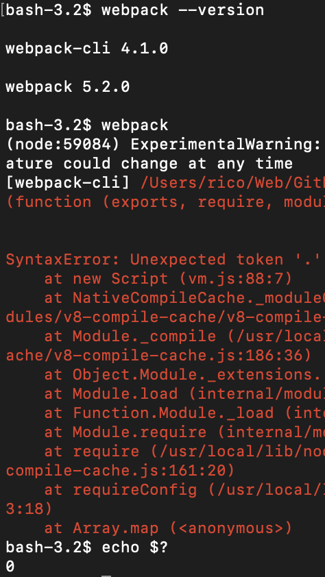 webpack-cli@4 exits with 0 even when failing · Issue #1980 · webpack/webpack-cli · GitHub