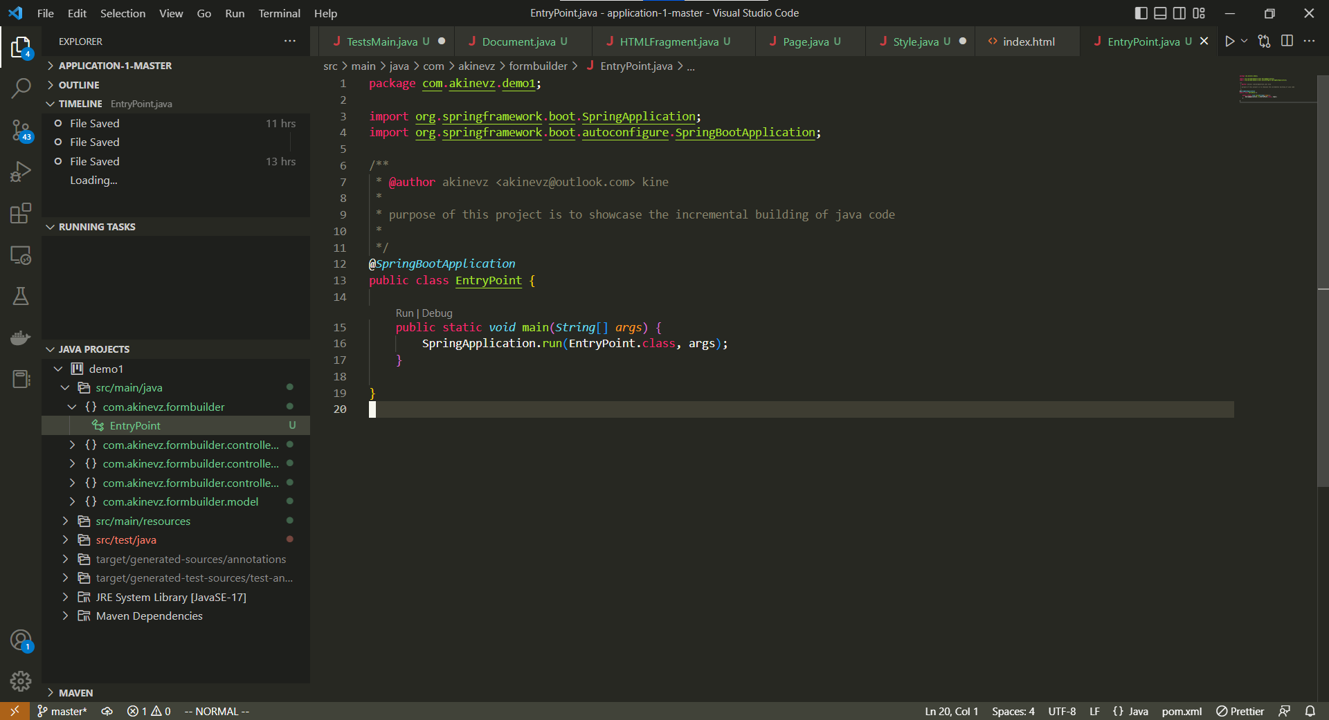 Allow double clicking the file name to automatically focus the document ...