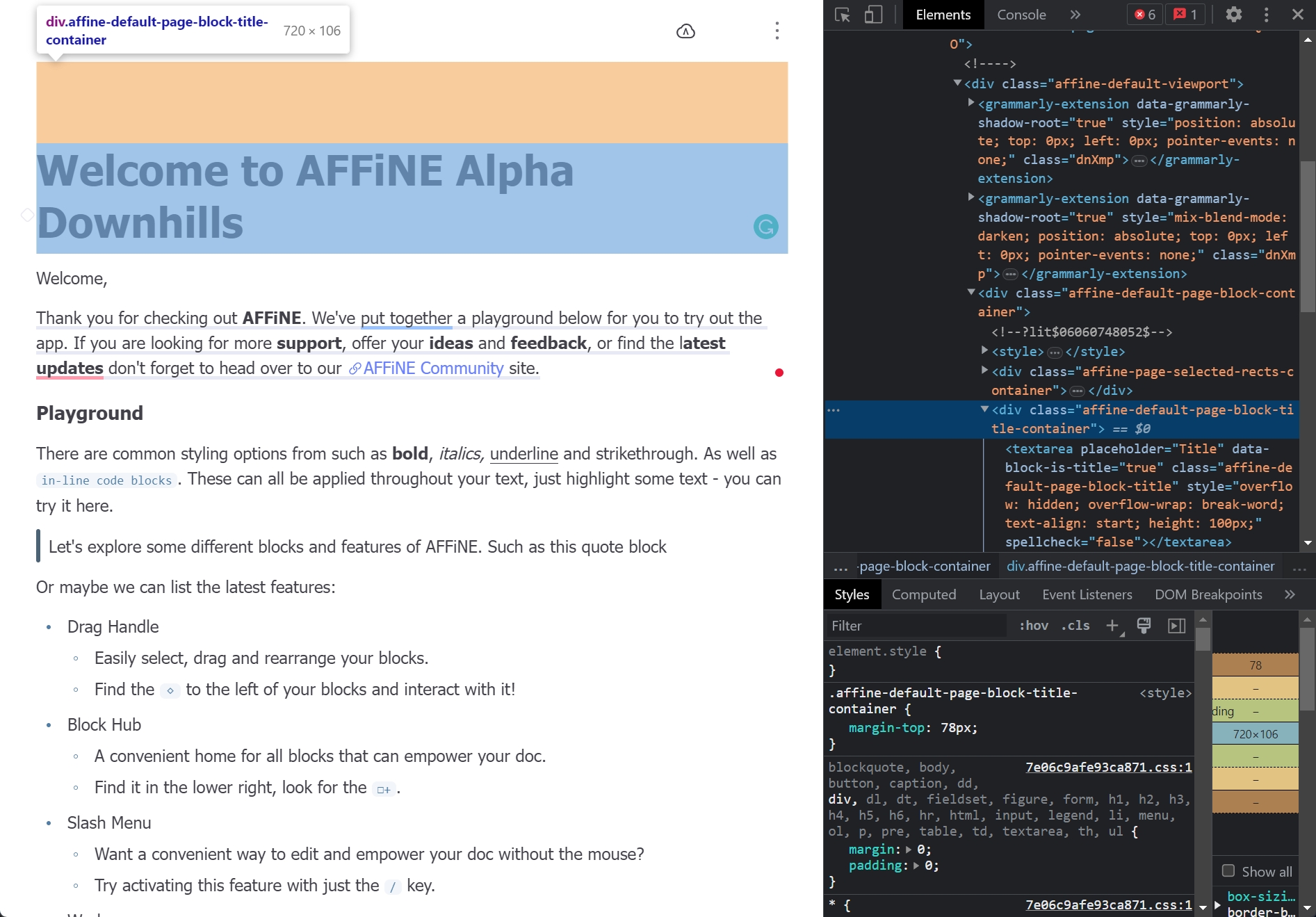 Remove Title Padding Top · Issue 1371 · Toeverything Blocksuite · Github