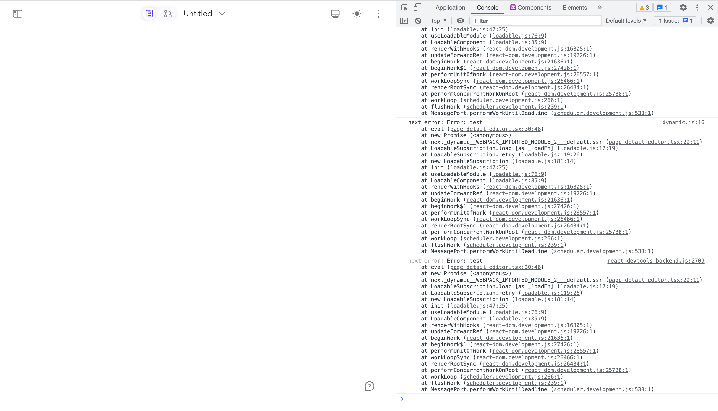 [NEXT-560] Dynamic import exception cannot be caught · Issue #45934 · vercel/next.js · GitHub