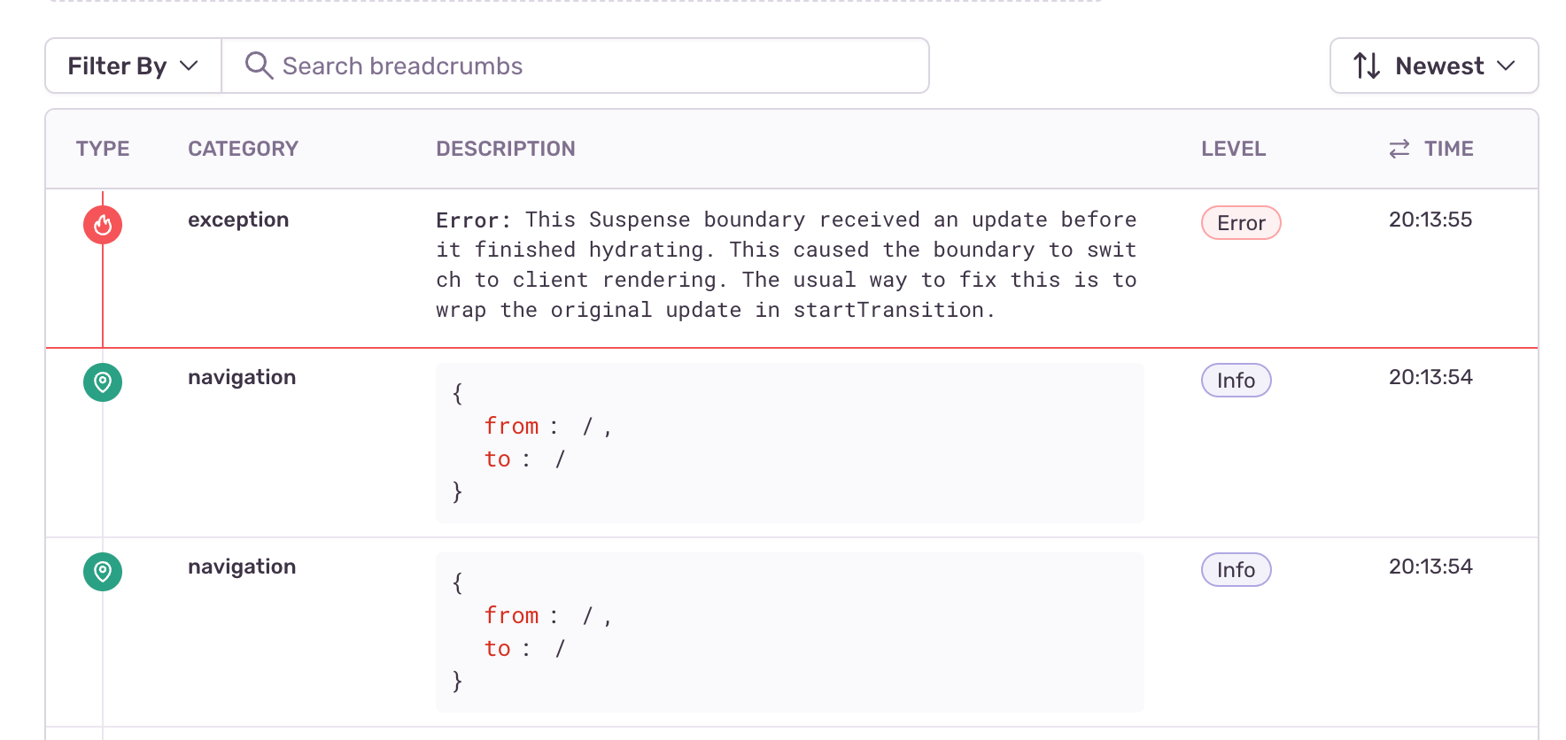 This Suspense boundary received an update before it finished hydrating. · Issue #1906 ...