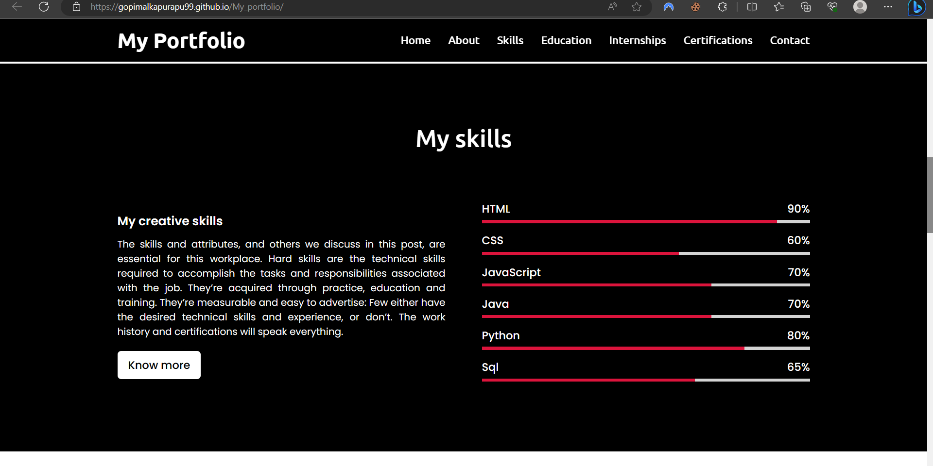 GitHub - gopimalkapurapu99/My_portfolio